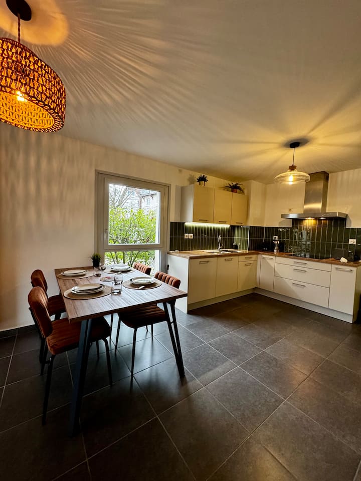 T2 Cosy Frontière Suisse - Jardin + Parking - Saint-Julien-en-Genevois