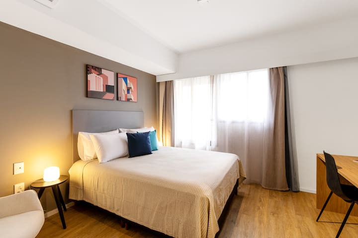 Bsr | Sleek Studio | Ibirapuera | Luxe Amenities - Paraíso