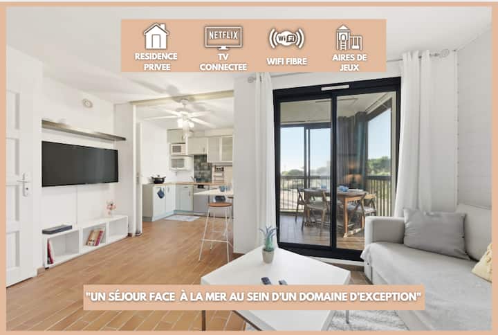 L'écrin Bleu : Studio Vue Mer | Plage & Piscine - Six-Fours-les-Plages