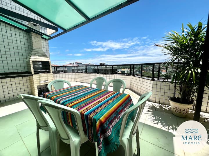 Cobertura Duplex • Vista Mar E Churrasqueira - Cabo Frio