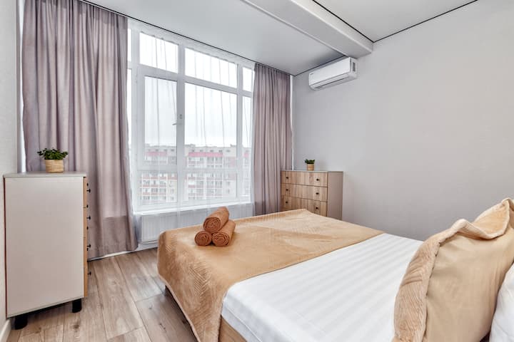 СOzy Apartment With A Yard View In Astana - Kazakhstan
