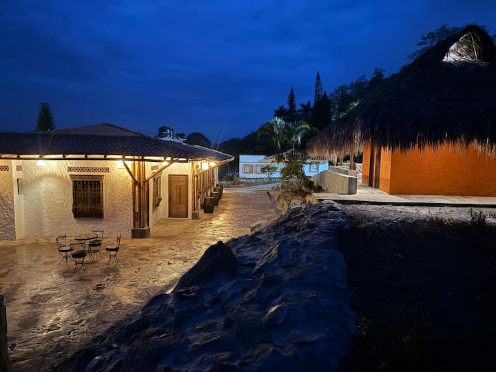 Eco Cabaña Romántica En Finca Santa Bárbara - Barbosa