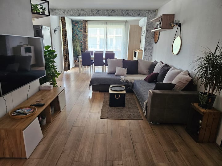 Appart 80m² Vue Mer, Terrasse, Balnéo & Garage - Collioure