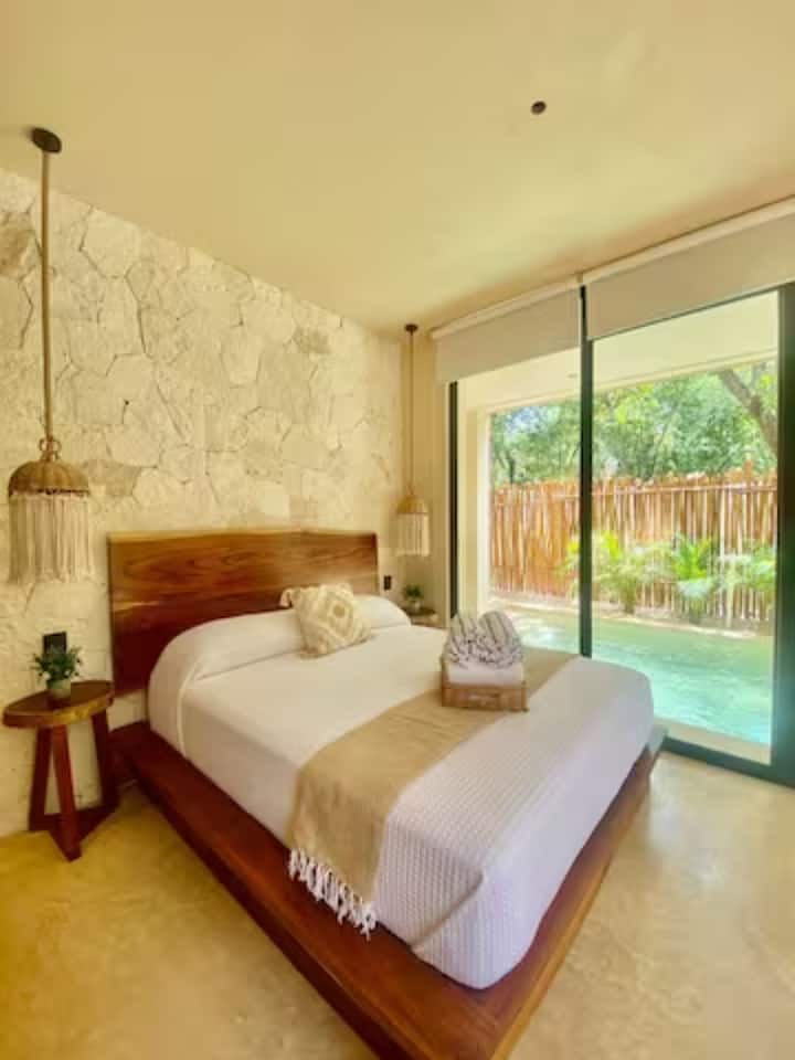 Stylish Tulum Apartment With Private Pool - Akumal