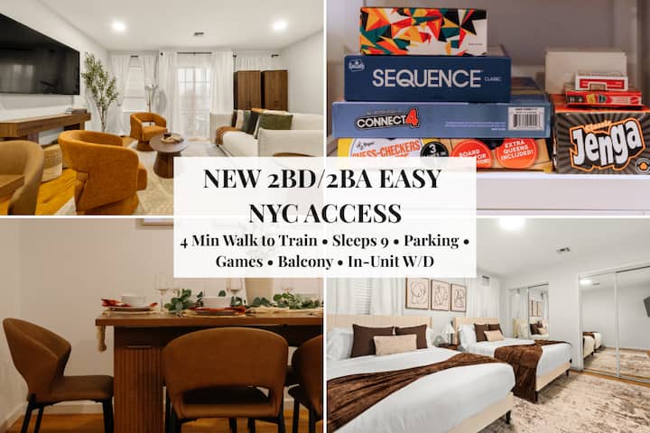 New Lux 2br Nyc Metlife Walk To Train Free Parking - Jersey City, NJ