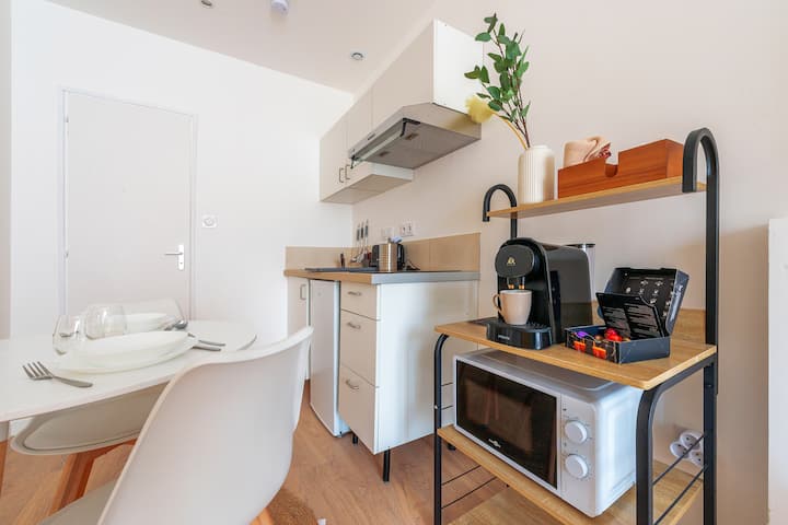 Grand Studio Terre Sienne- Cosy - Centre Ville - Saint-Quentin