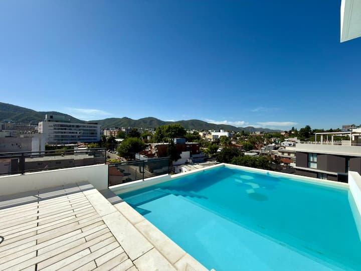Departamento Moderno En Pleno Centro Con Pileta - Villa Carlos Paz