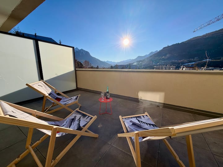 Superbe Appt Neuf Avec Terrasse & Vue Montagne. - Briançon