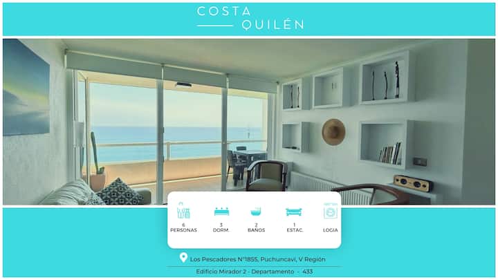 Vista Al Mar Primera Línea, Condominio Privado. - Quintero