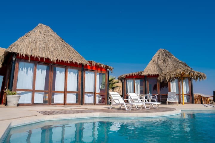 Cabaña Con Piscina Y Vista Al Mar - San Vicente de Cañete