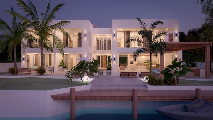 Waterfront Mega-villa Verde • Elite Luxury Stay - Caribbean