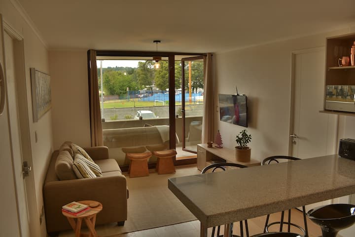 Depto. Vista Al Volcán A Pasos Del Lago Villarrica - Villarrica