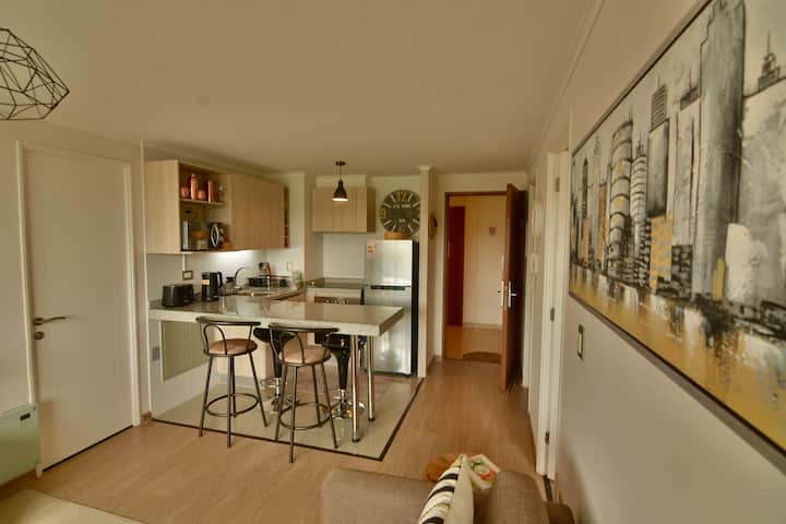 Depto. Vista Al Volcán A Pasos Del Lago Villarrica - Villarrica