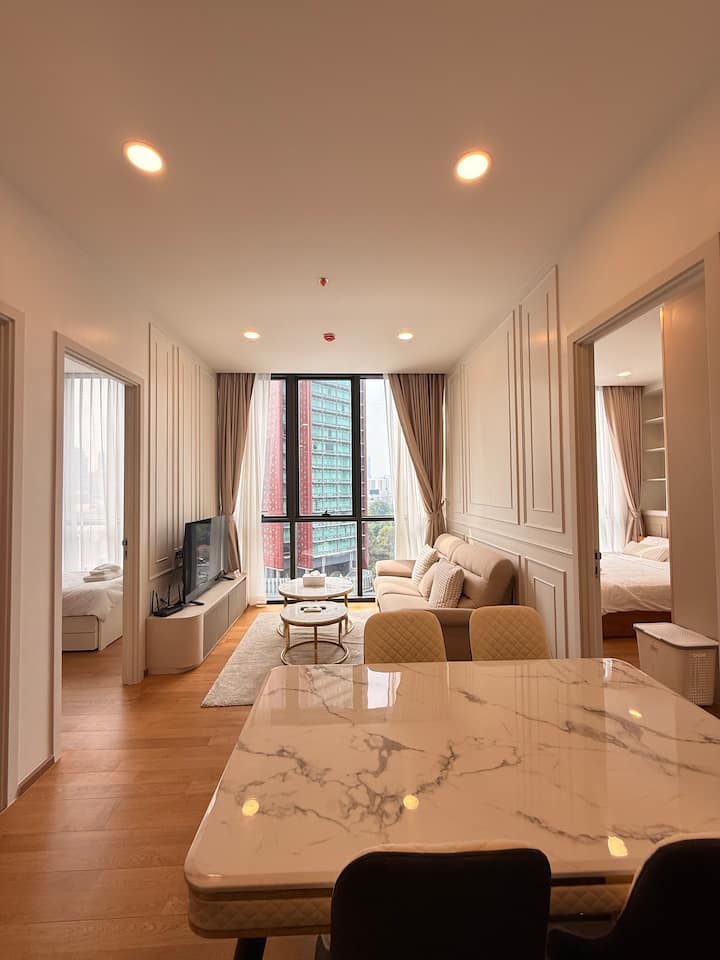 Lux 2br/2ba| Stunning Room|near Central World - Dusit District