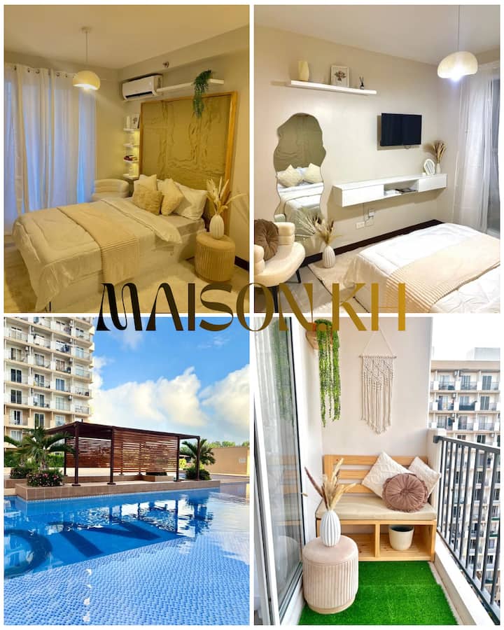 Modern Condo & Pool View With Netflix Near Airport - Lapu-Lapu City