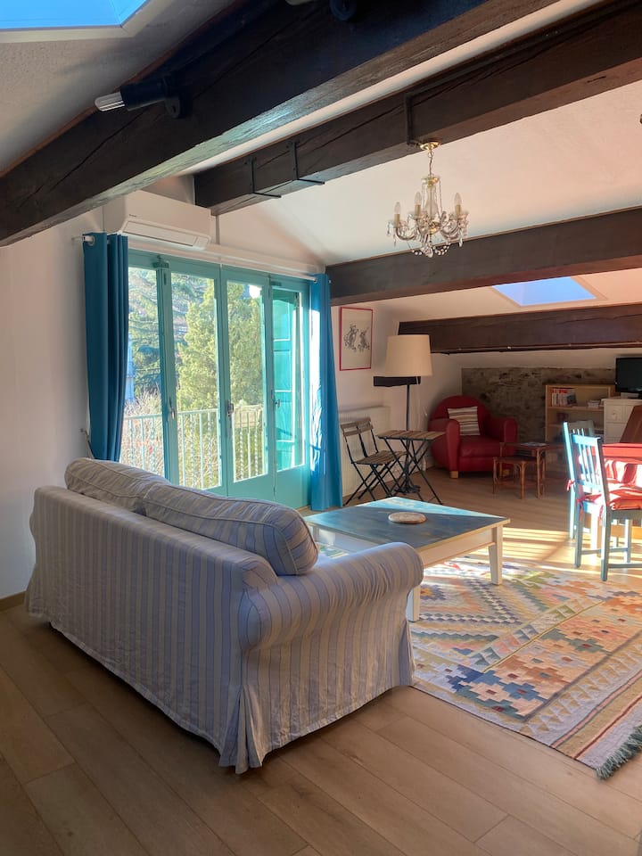 Loft Lumineux Garage Balcon Ascenseur. 1 Min Plage - Collioure