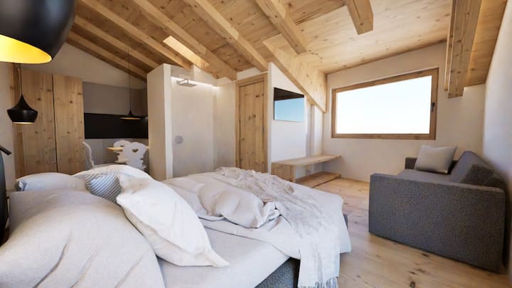 Camera Family Con Cucina - Moena