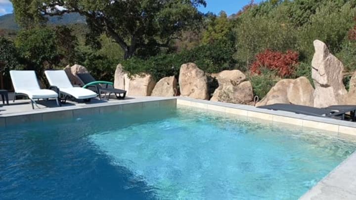 Maison Grisette Piscine Privée Chauffée Vue Maquis - Porto-Vecchio