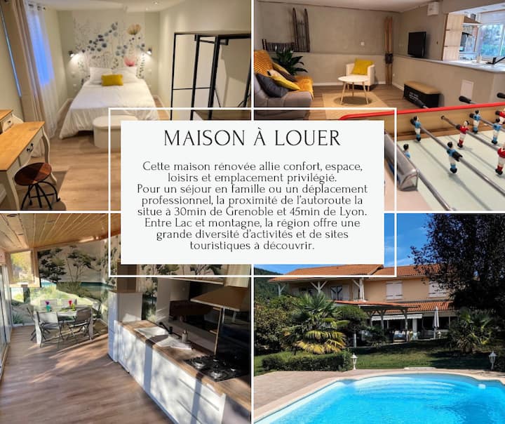 Maison En Rez De Jardin - Lac de Paladru