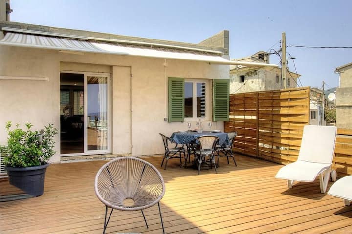 Face à La Mer - Grande Terrasse - Macinaggio