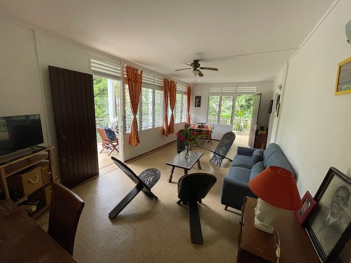 Haut De Maison Proche De La Plage De Grande Anse - Deshaies