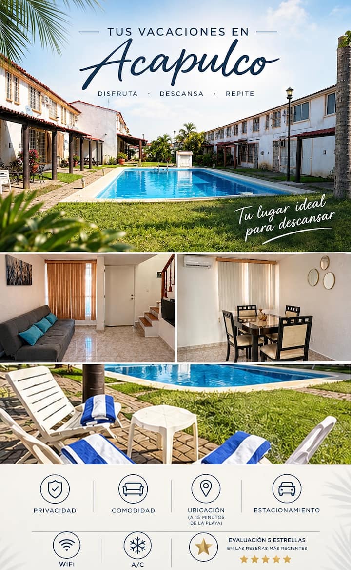 Villa Con Capacidad Para 6 Personas - Acapulco