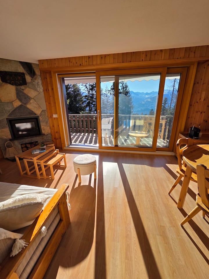 Appartement à 2min Des Cabines à Pied - Anzère