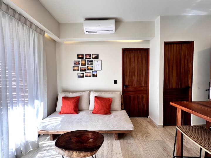 Traveling Space 2db 1br + Jacuzzi, Gym, Cine - Tulum