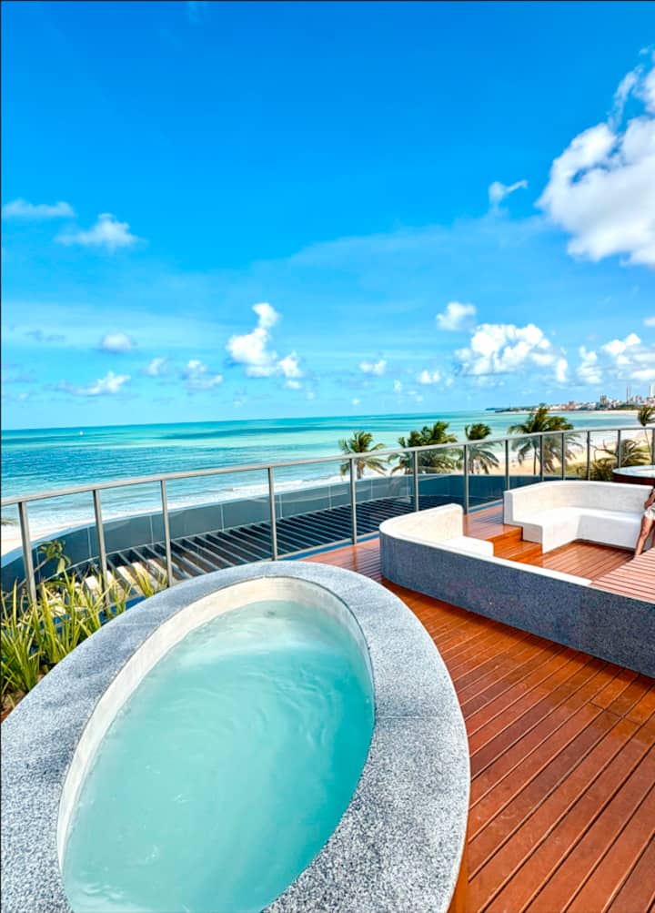 Para Casais • Flat Com Vista Do Mar E Pé Na Areia - State of Pernambuco