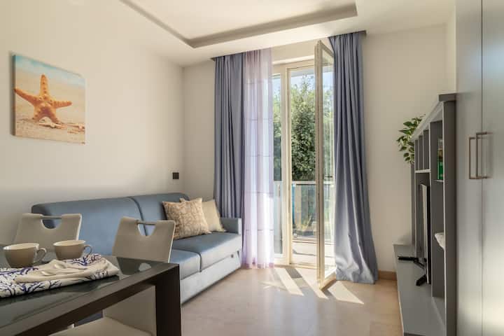 [Balcone Vista Mare] Wifi A/c & King Bed - Grottammare