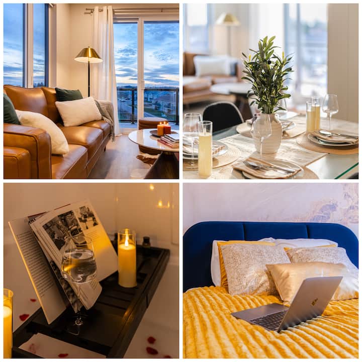 New & Stunning 2br Suite | 9ft Ceilings, Fast Wifi - Moncton