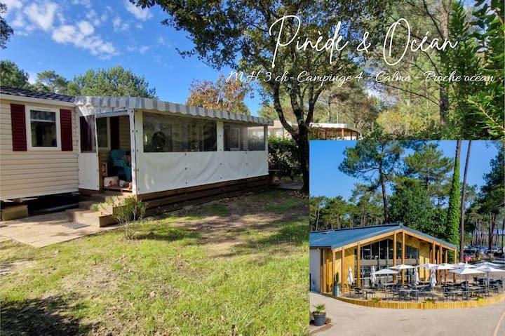 "Pinède & Océan" Mobil Home 3ch Camping 4* - Saint-Julien-en-Born