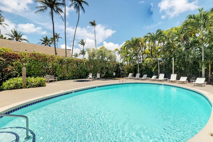 Bright 1br 1st-floor | Patio | Pool - 考艾島