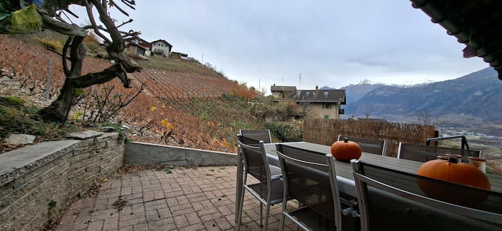 Charmante Maison Vigneronne Au Cœur Des Vignes. - Nax