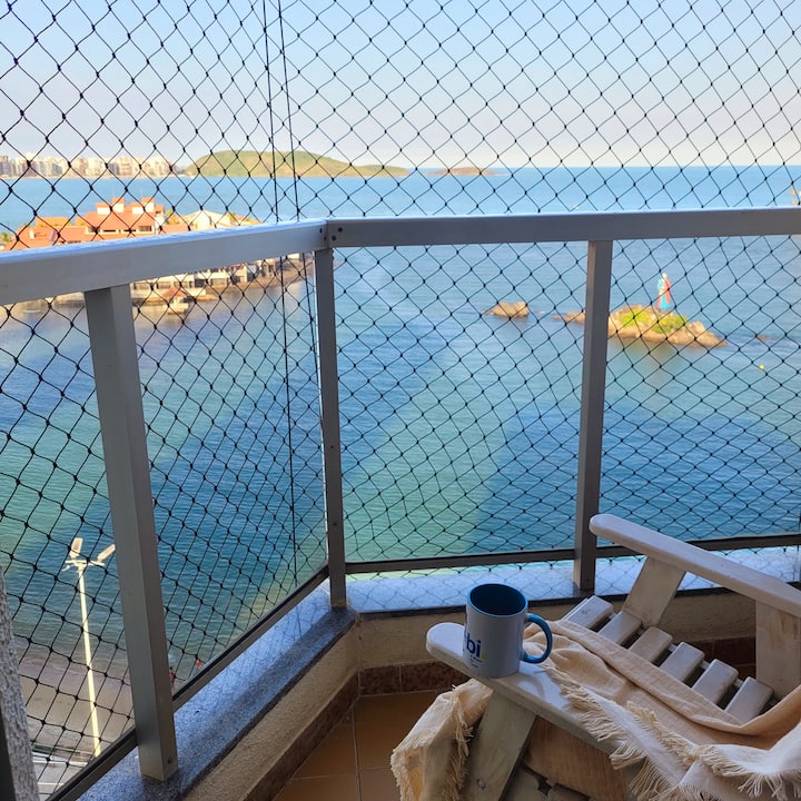 Vista Panorâmica+ar+vaga+ítens De Praia - Guarapari