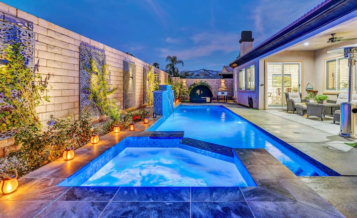 Luxury Pool Villa • Sleeps 12 •Near Coachella - Indio, CA