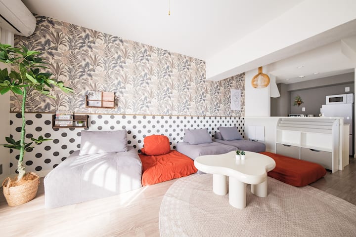 駅徒歩3分/名古屋10分/70㎡/広々ldkで思い出に残る旅を/family Suite - Nagoya