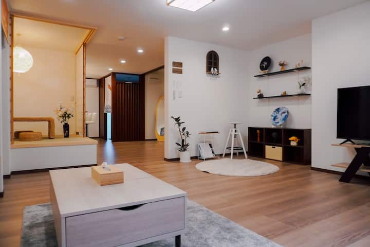 地铁1分钟|家庭·多人整栋一户建|4卧2浴·103㎡|难波6分|可住至12人 - Japón