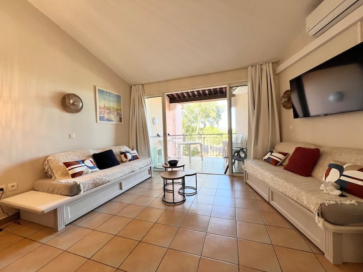 Appartement+balcon Vue Mer Les Restanques Grimaud - Grimaud