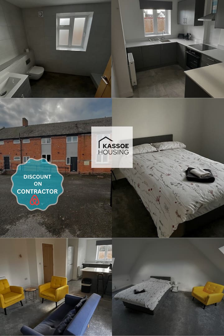 Modern Two Bedroom Apartment Contractor-friendly - Chester, UK