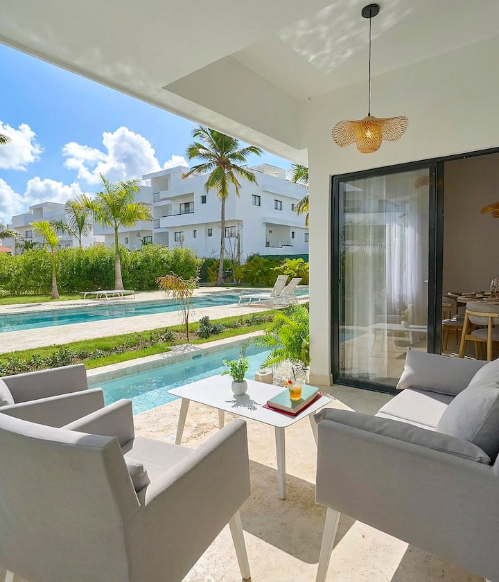 9-1d Piscina Privada & Padel | Golf | Playa | 1br - Punta Cana