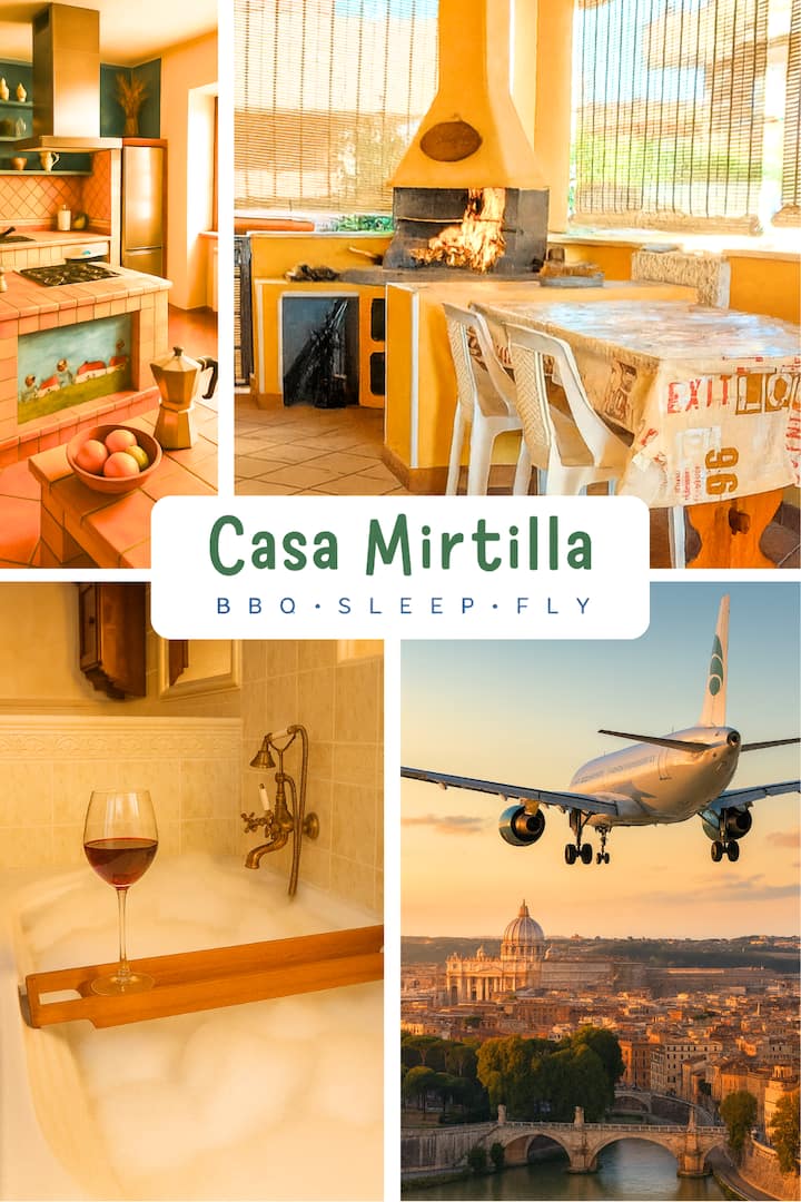 8min Aeroporto Fco • Self Check-in • Patio Privato - Fiumicino