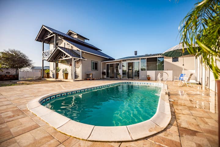 Casa C/ Piscina A 12km Da Praia Do Rosa - Imbituba