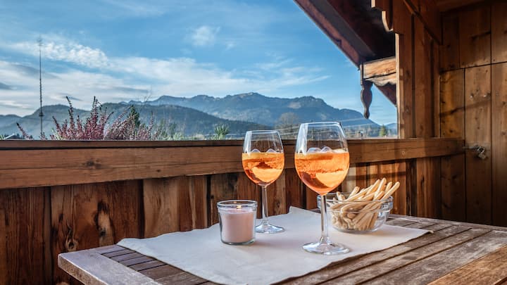 Haus Sissi - Ferienwohnung Ausblick - Lenggries