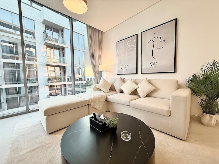 Amare 1br | District One | One King Bed + Sofa Bed - ドバイ