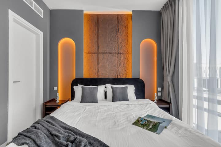 1br In Aljada With Mosque View & Pool - Lemonhomes - Sharjah