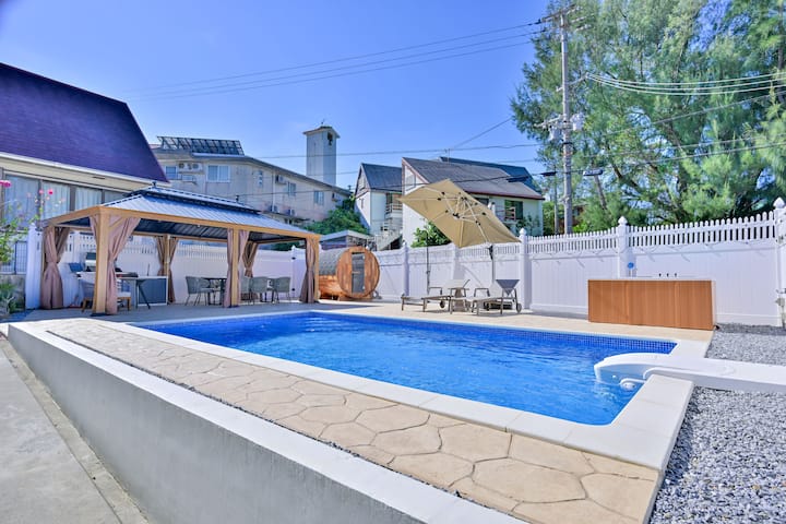 Luxury Pool Villa In Onna | For Large Groups - 나고시