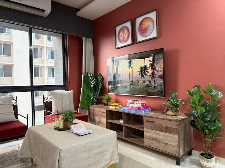 Stylish 1bhk 5 Mins To Bkc Parking Smart Tv Wi-fi - Mumbai