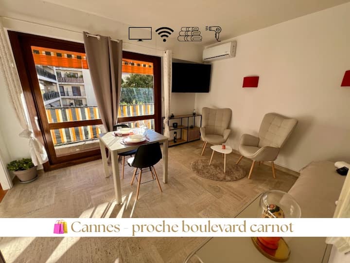 Cocon Des Arènes Avec Balcon | Carnot à Pied - Cannes