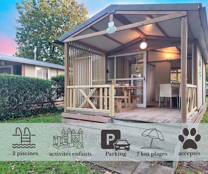 P'tit Kabana 1, Chalet Dans Camping 4*, Piscines - Saint-Hilaire-de-Riez